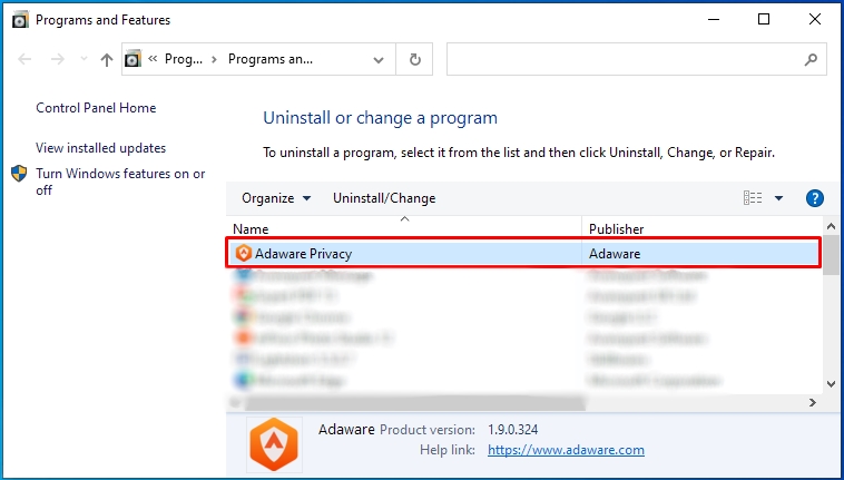 How to uninstall Adaware Privacy Adaware