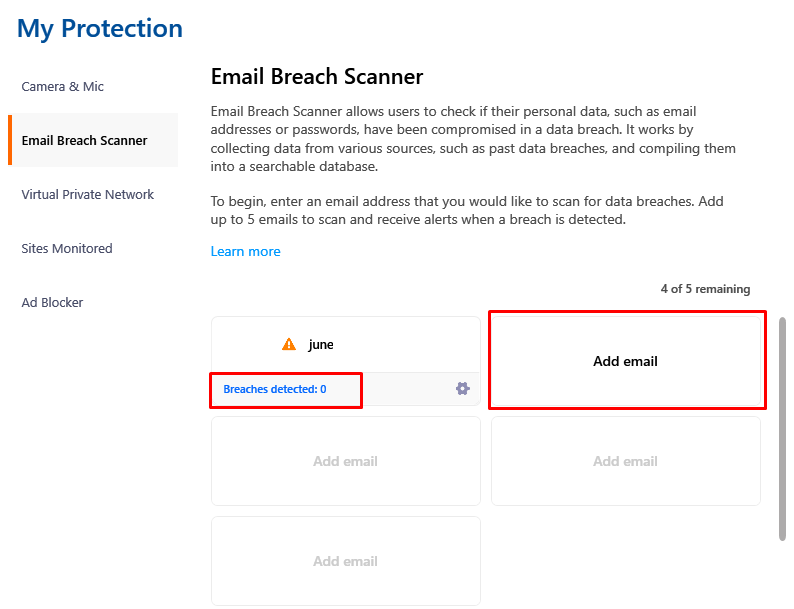 How to use the Email Breach Scanner tool? – Adaware