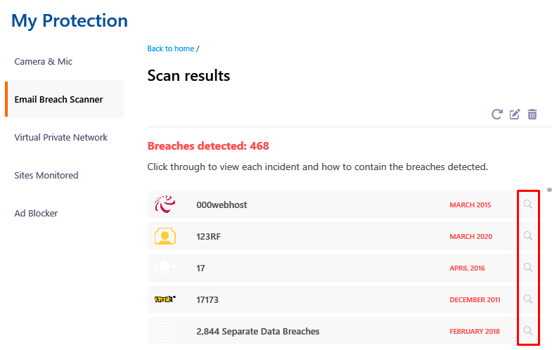 How to use the Email Breach Scanner tool? – Adaware